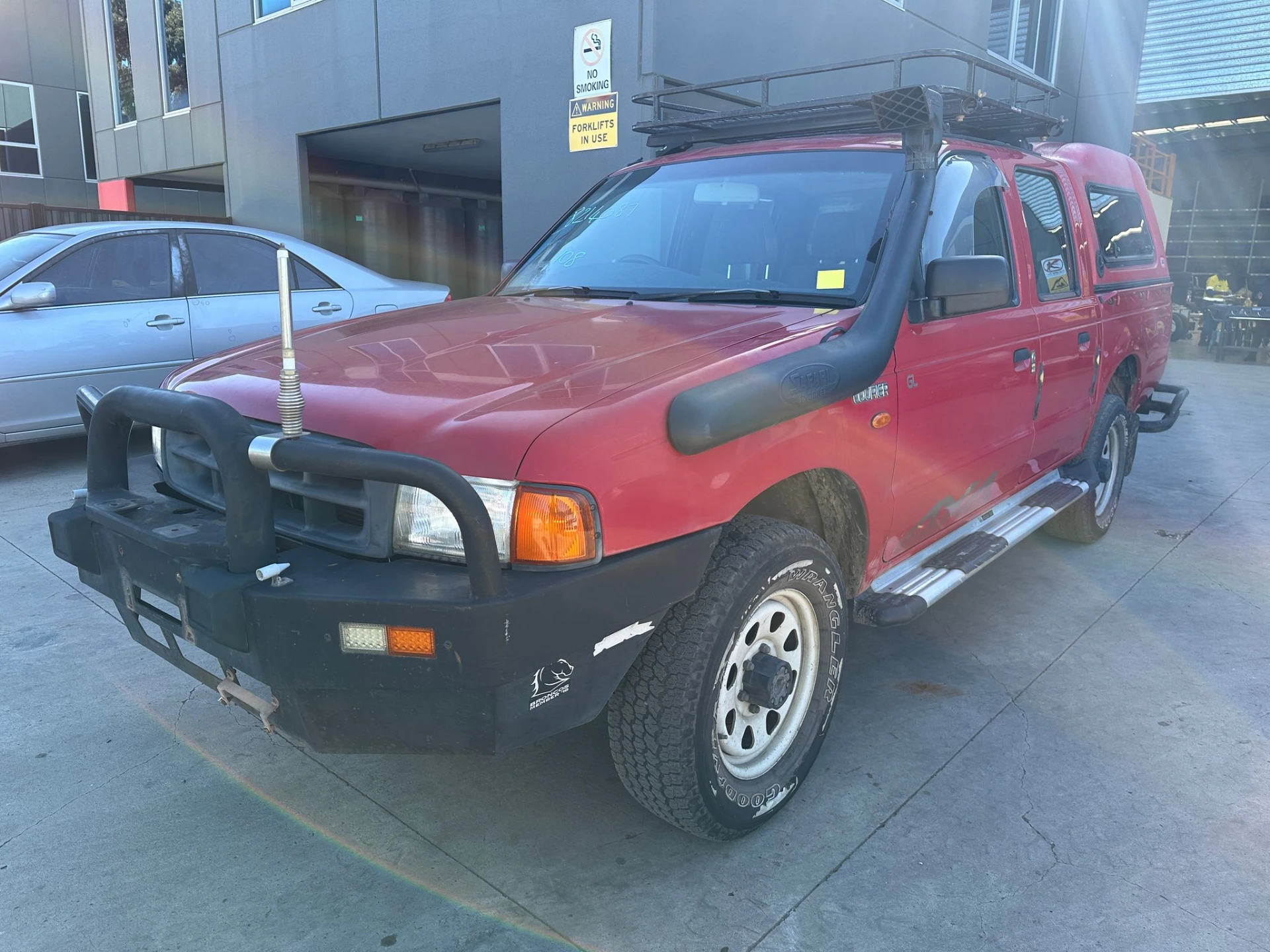Car Wreckers - Ford Courier 1999 Red Manual Diesel