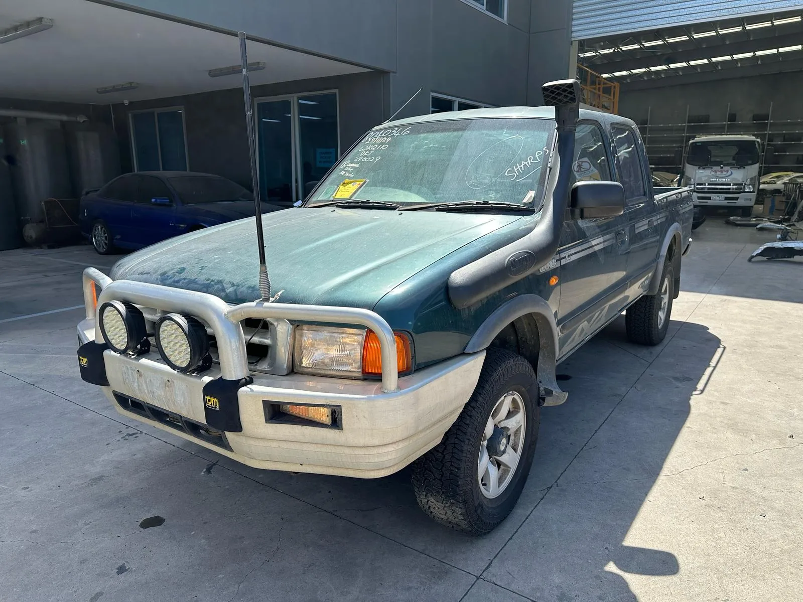 Car Wreckers - Ford Courier 2001 Green Manual Diesel