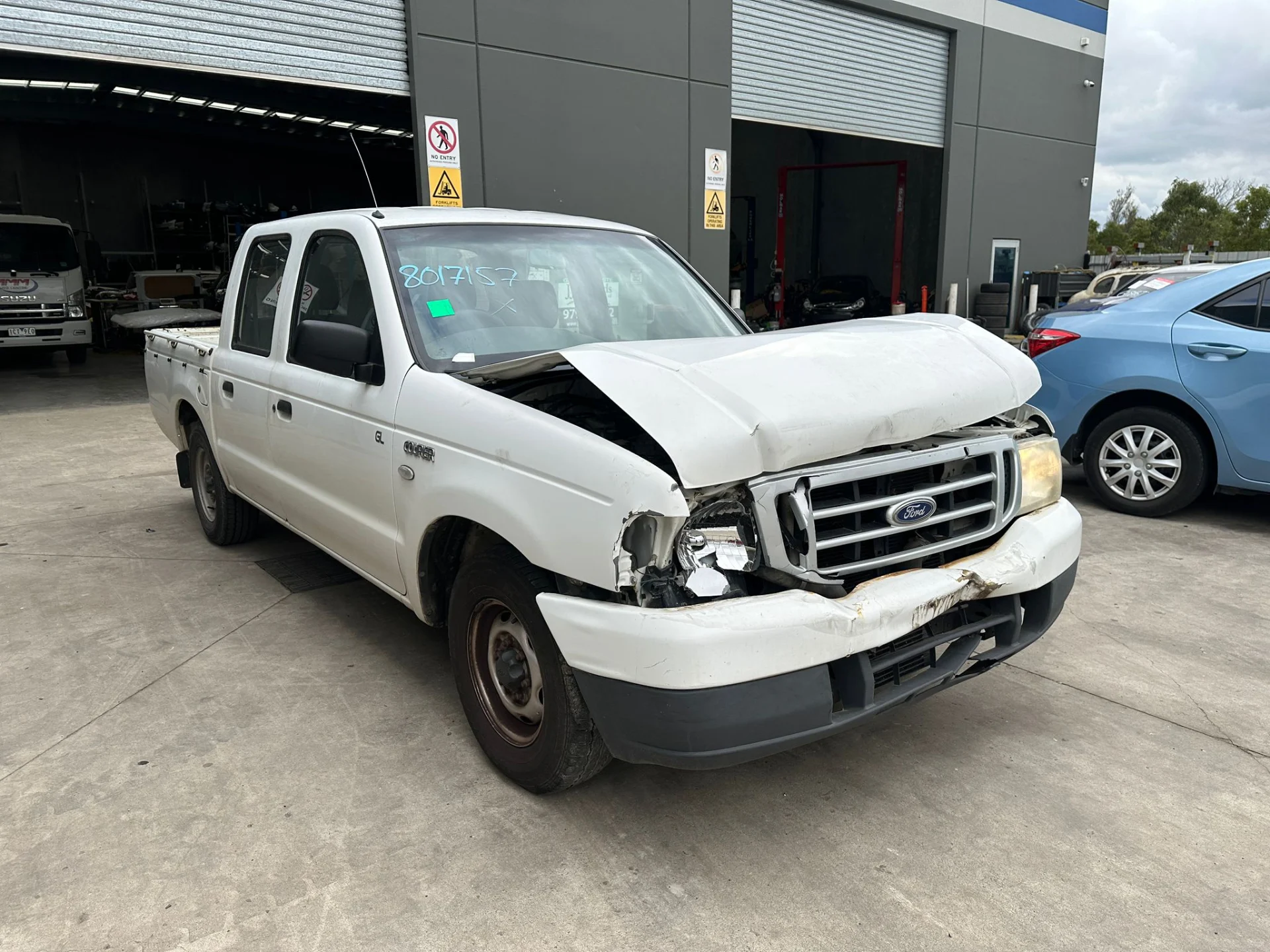 Car Wreckers - Ford Courier 2006 White Manual Diesel