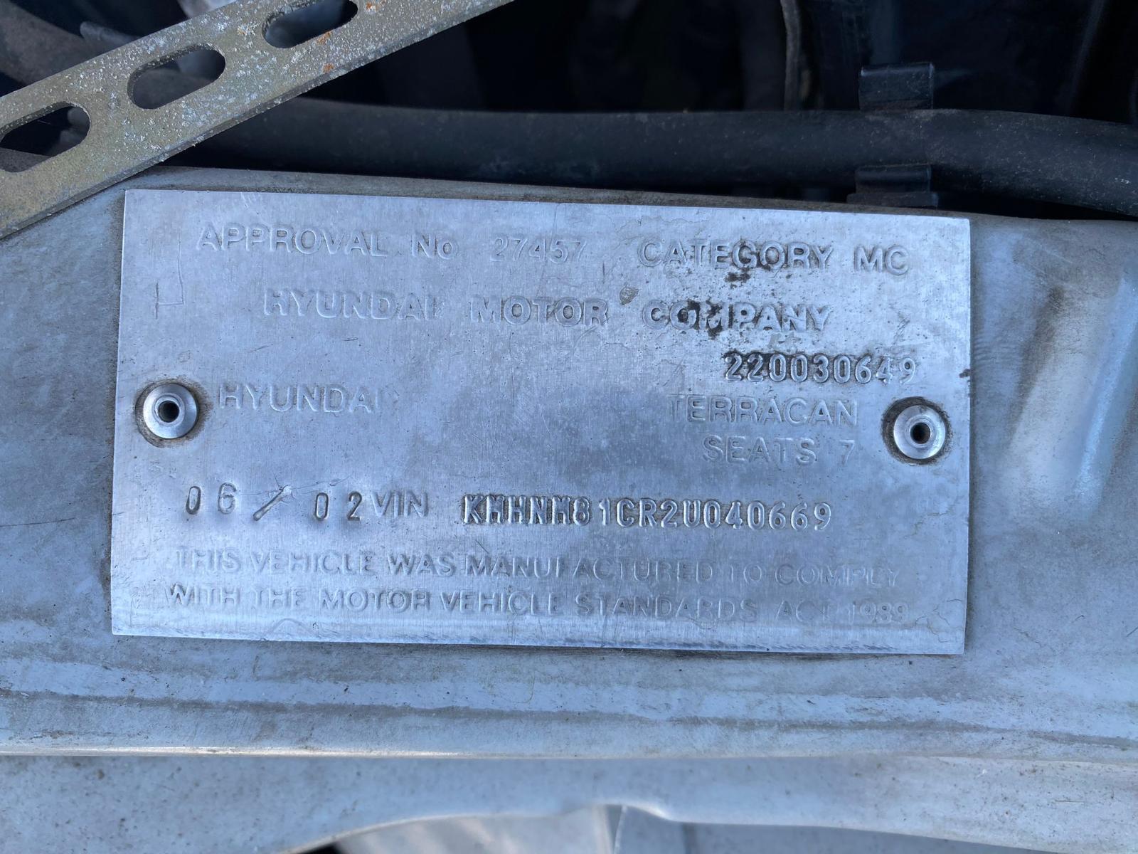 HYUNDAI TERRACAN HP 11/2001-12/2007 STEREO/HEAD UNIT RADIO/CD PLAYER ...