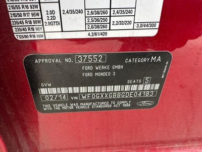 FORD MONDEO MA-MB-MC 10/2007-12/2014 LOWER ENGINE SPLASH TRAY - MMM ...