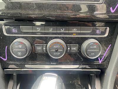 VOLKSWAGEN GOLF GEN 7 12/2012-08/2020 HEATER/AC CONTROLS CLIMATE ...