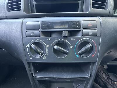 TOYOTA COROLLA ZZE122 12/01-06/07 HEATER/AC CONTROLS STANDARD TYPE ...
