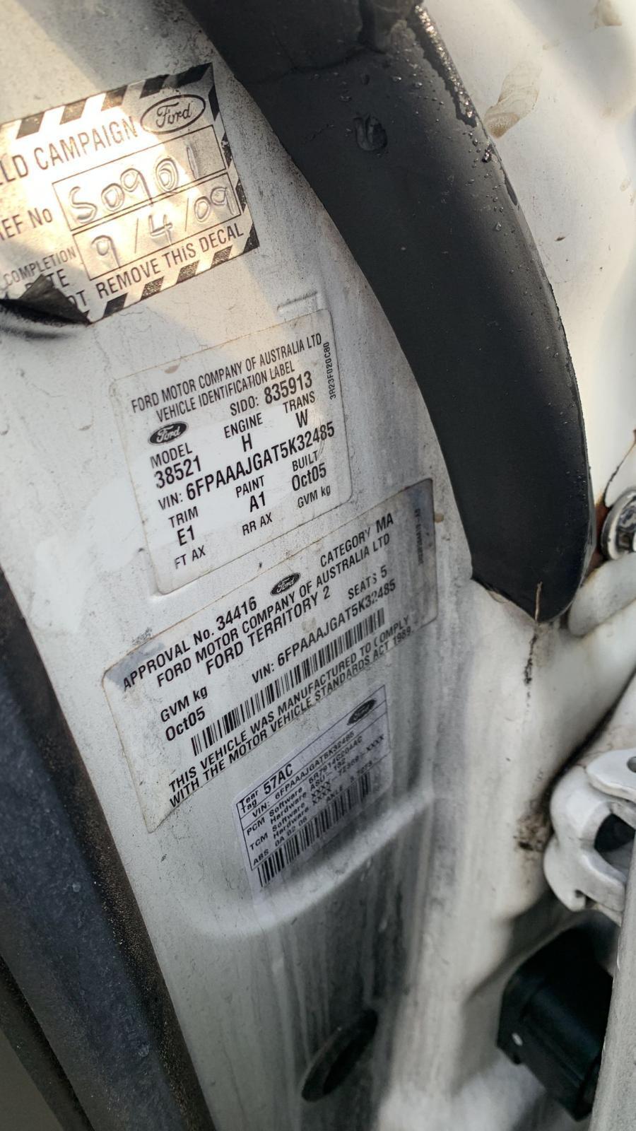 FORD TERRITORY SX-SY MKII 05/2004-04/2011 STEREO/HEAD UNIT STANDARD CD ...