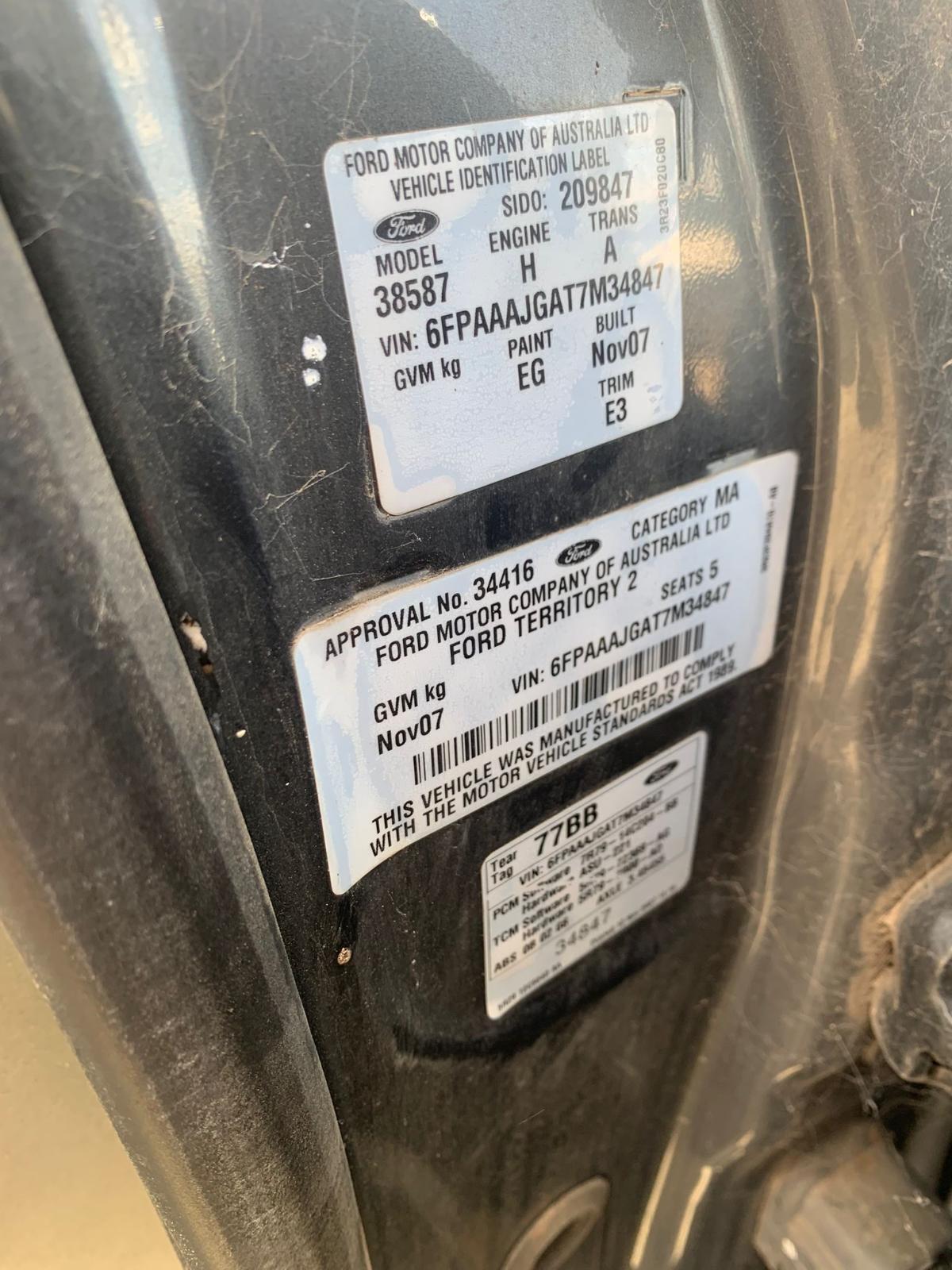 FORD TERRITORY SX-SY MKII 05/2004-04/2011 WIPER MOTOR TAILGATE 4 PIN ...