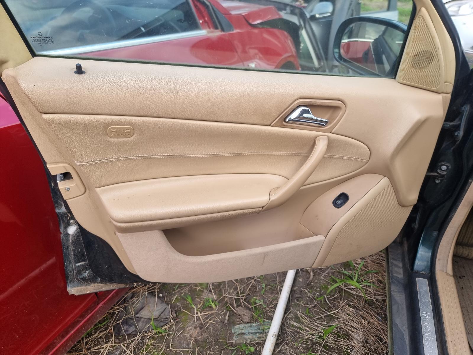 MERCEDES C CLASS W203 11/2000-06/2007 DOOR TRIM LEFT FRONT TAN LEATHER ...