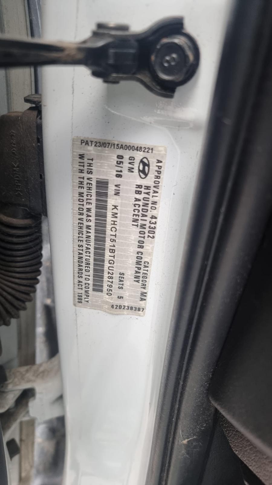 HYUNDAI ACCENT RB 07/2011-12/2019 RADIATOR SUPPORT - MMM Auto Centre