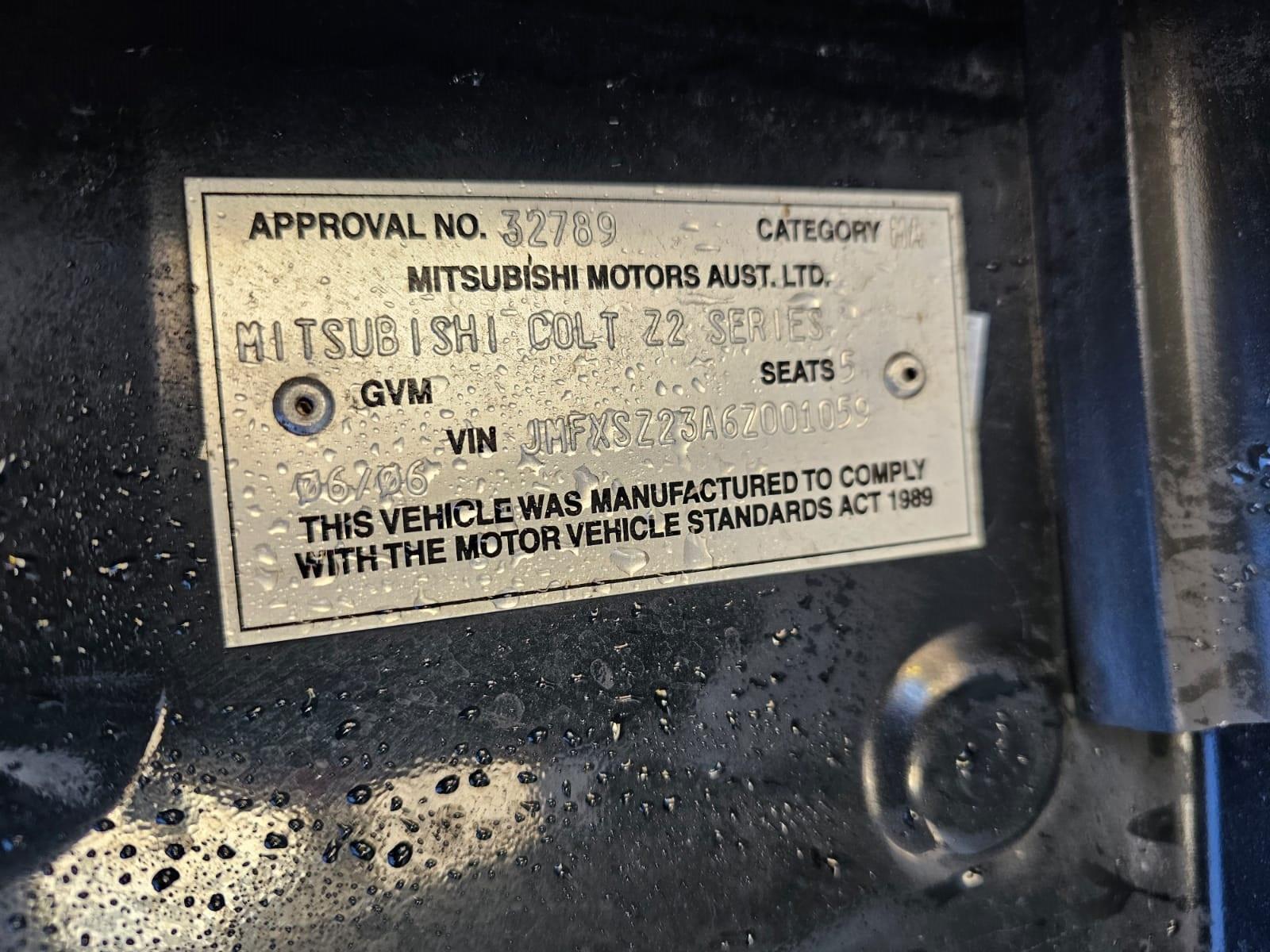 MITSUBISHI COLT RG 01/2002-11/2011 TAILGATE LOCK MECHANISM - MMM Auto ...