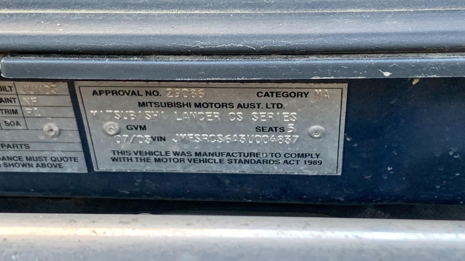 MITSUBISHI LANCER 07/2002-08/2003 RADIATOR SUPPORT, CG/CS - MMM Auto Centre